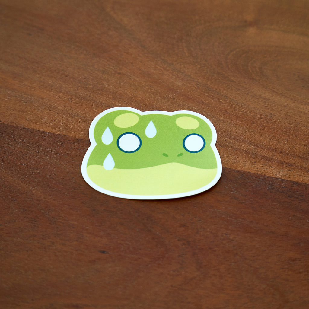 Emoji Sticker - Frog Sweat – Super Merch Shop