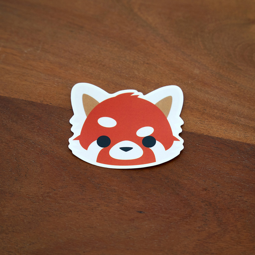 Emoji Sticker - Red Panda Raised Eyebrow – Super Merch Shop