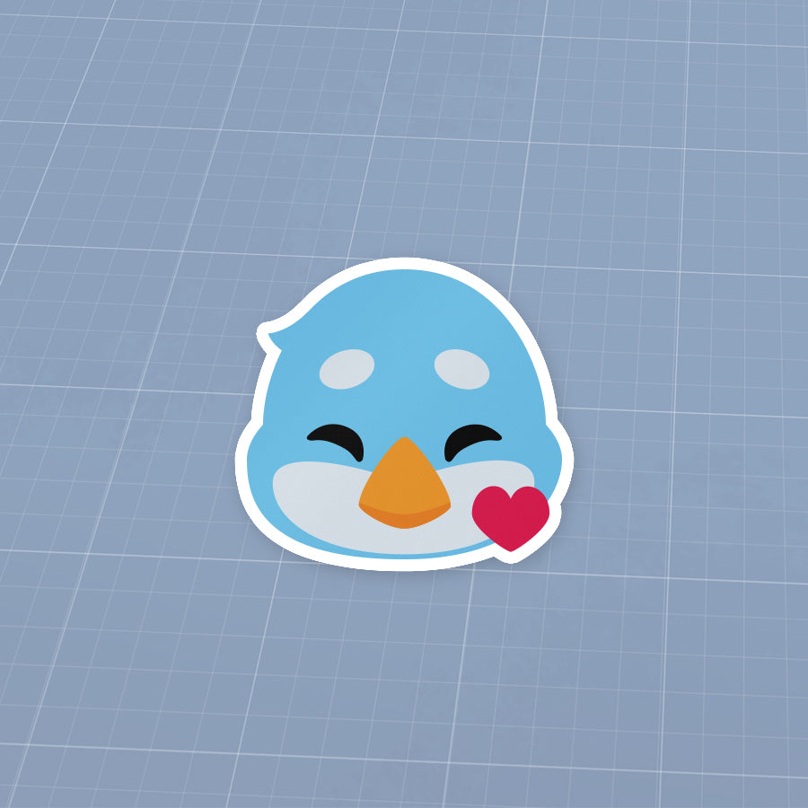 Emoji Sticker - Bird Heart – Super Merch Shop