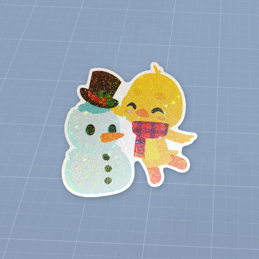 Peep & Snowman Sticker – Super Merch Shop